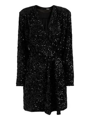 ROTATE BY BIRGER CHRISTENSEN Sequin Embellished V-neck Dress - Multicolor
