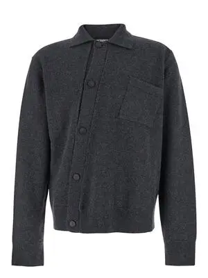 Jacquemus Wool Cardigan With Asymmetrical Design - Multicolor
