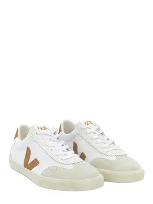 VEJA Volley Suede Panel Sneakers - White