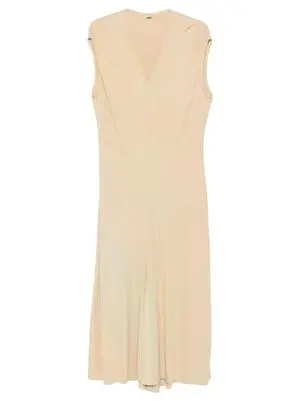 TOTEME V-neck Jersey Dress - Neutrals