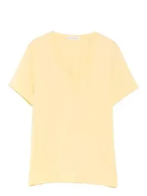 ANONYM APPAREL Romy V-neck T-shirt - Yellow