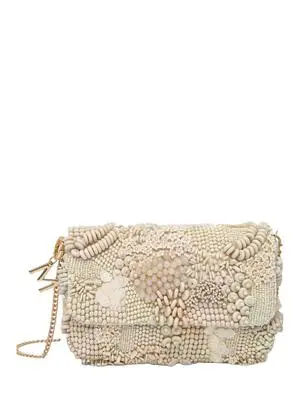 LOLA CASADEMUNT Embellished Crossbody Bag - Neutrals