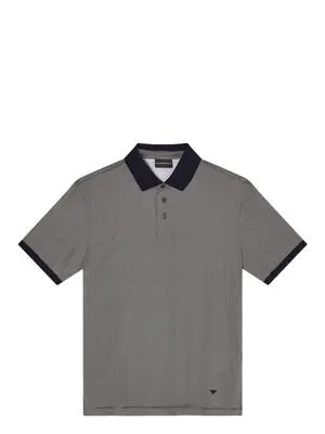 Emporio Armani Patterned Polo Shirt - Gray
