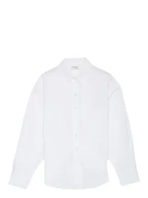 OTTOD'AME Long-sleeved Shirt With Bow Detail - White