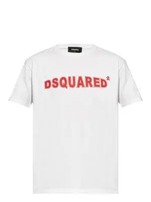 Dsquared2 Logo Printed Crewneck T-shirt - White