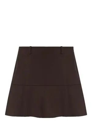 SAMSOE SAMSOE A-line Mini Skirt - Brown