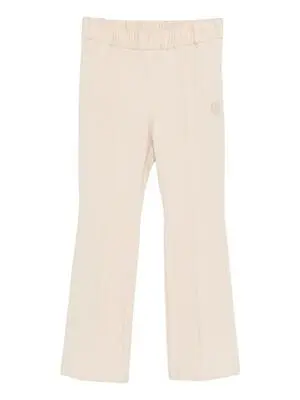 Moncler Elastic Waist Casual Pants - White