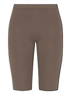 ENTIRE STUDIOS Ribbed Slim Fit Shorts - Green