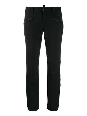 Dsquared2 Skinny Cropped Trousers With Zip Pockets - Black