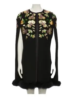 Valentino Garavani Embellished Gilet With Floral Motif - Black