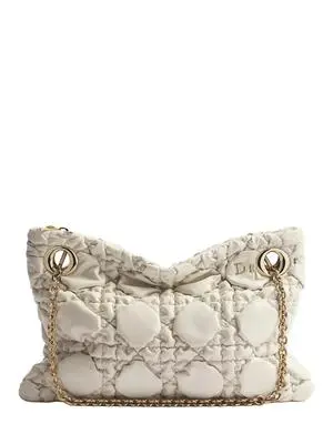 Dior Small Crunchy Bag - Latte