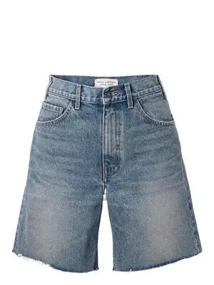 NILI LOTAN Russel High-waisted Denim Shorts - No