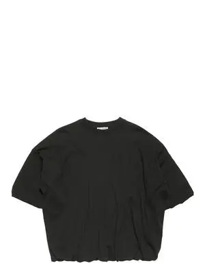 Acne Studios Gathered Logo T-shirt - Black