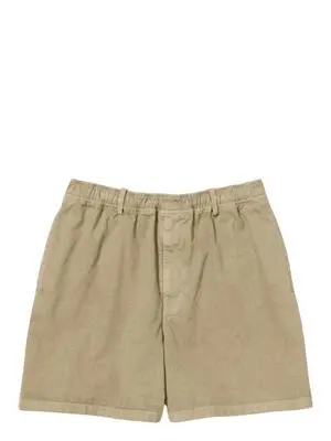 Auralee Wide Leg Shorts - Nude