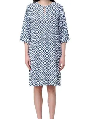 Max Mara Max Mara Geometric Print Keyhole Dress No
