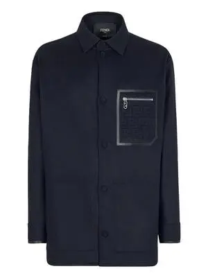 FENDI Fendi Single-Breasted Jacket With FF Motif