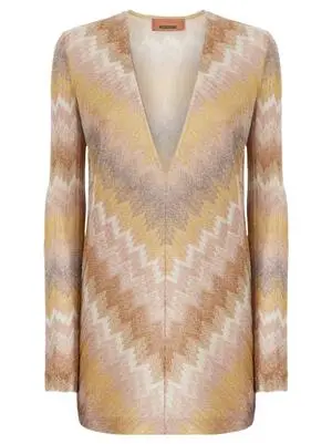Missoni Ombre Lurex Long-sleeve Mini Dress - Multicoloured