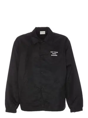 Drole De Monsieur Drôle De Slogan Coach Jacket - Black