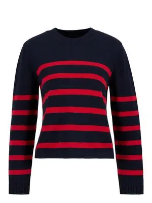 Barbour Striped Crew Neck Sweater - Black
