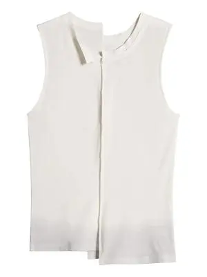 Y3 Sleeveless Asymmetrical Tank Top - No