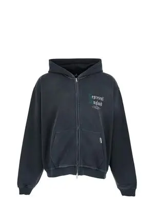 REPRESENT Private Members Zip Hoodie - Black