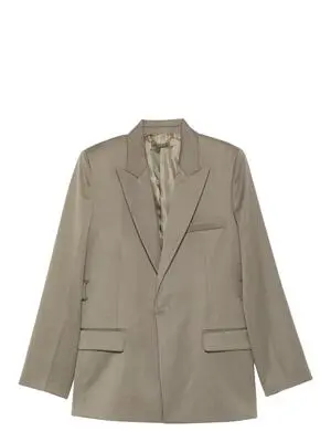 Victoria Beckham Belted Tailored Jacket - Gray