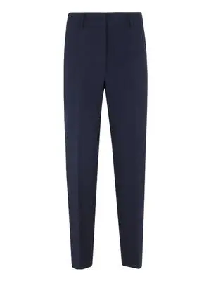Seventy Seventy Pleated Slim-Fit Trousers Black