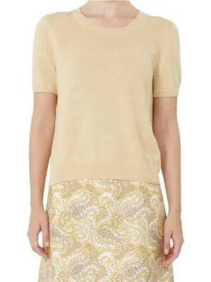 MAX MARA Weekend Max Mara Crew Neck Short-Sleeved Knit Sweater