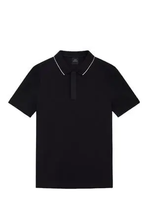 Armani Exchange Short-sleeve Polo Shirt - Black