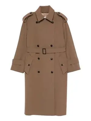 Max Mara Belted Trench Coat - Brown