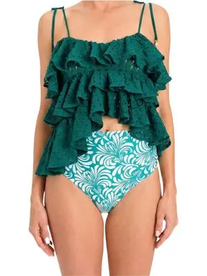 TWINSET Layered Straps Top With Cutouts And Tie-up Details - Multicolor
