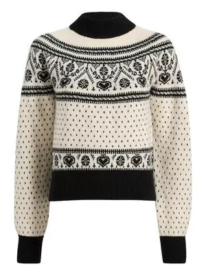 KHAITE Khaite Fair Isle Knit Sweater