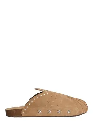 Adidas Embellished Suede Slides - Cardboard/gum