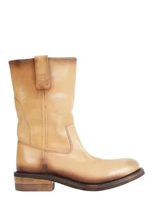 MIU MIU Miu Miu Leather Ankle Boot