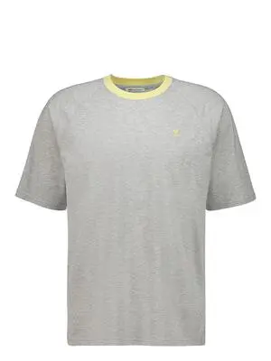 AMI Paris Grey And Yellow Ami De Coeur Cotton T-Shirt Grey
