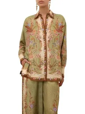 Zimmermann Indra Relaxed Shirt - Green