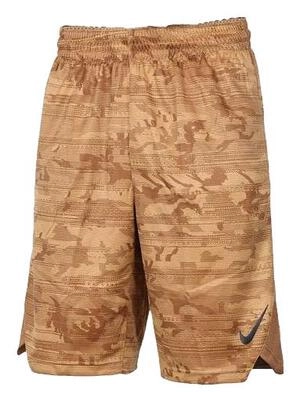 Nike Camouflage Basketball Sports Shorts - Brown