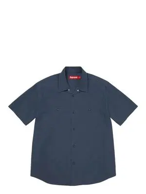 Supreme Ss26 Cigarette S/s Shirt - Navy