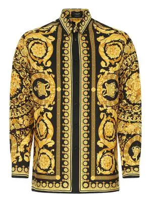 Versace Printed Silk Shirt - Multicolor
