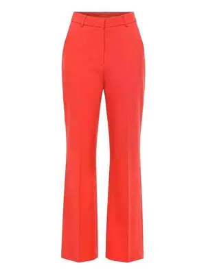 David Koma High-waist Wool Trousers - Red