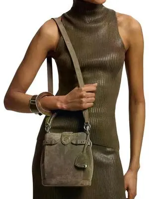 Ralph Lauren Suede Bucket Bag - Brown