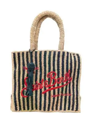 MC2 SAINT BARTH Colette Raffia Tote Bag - Neutrals
