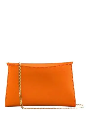Tyler Ellis Small Lee Pouchet Clutch Bag - Orange