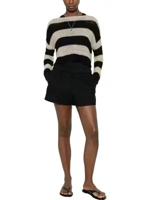 Enza Costa Twill Shorts - Black