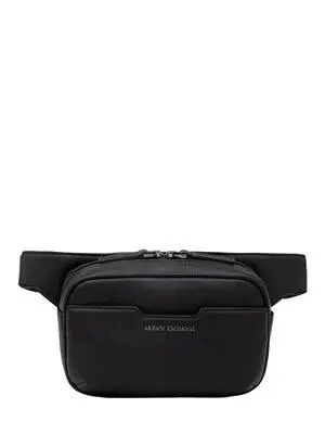 Armani Exchange Pebbled-effect Belt Bag - Black