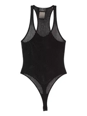 Wardrobe.NYC Mesh Bodysuit - Black