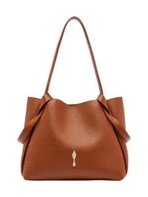 CHRISTIAN LOUBOUTIN Bettina Small Leather Tote Bag - Brown