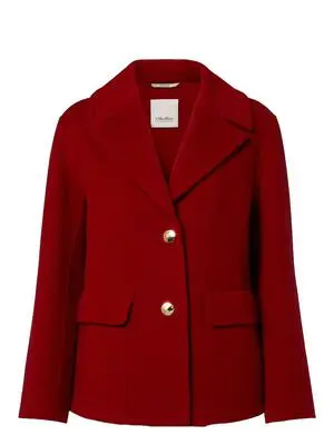 Max Mara Virgin Wool Jacket - Red