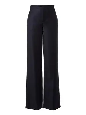 Gucci Wool Wide-leg Pants - Blue