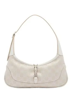 Gucci Jackie Slim Medium Gg Canvas Shoulder Bag - Beige